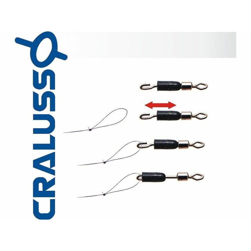 CRALUSSO MATCH ROLLING QUICK SNAP SWIVELS FISHING TERMINAL TACKLE SIZE – hobbyhomeuk