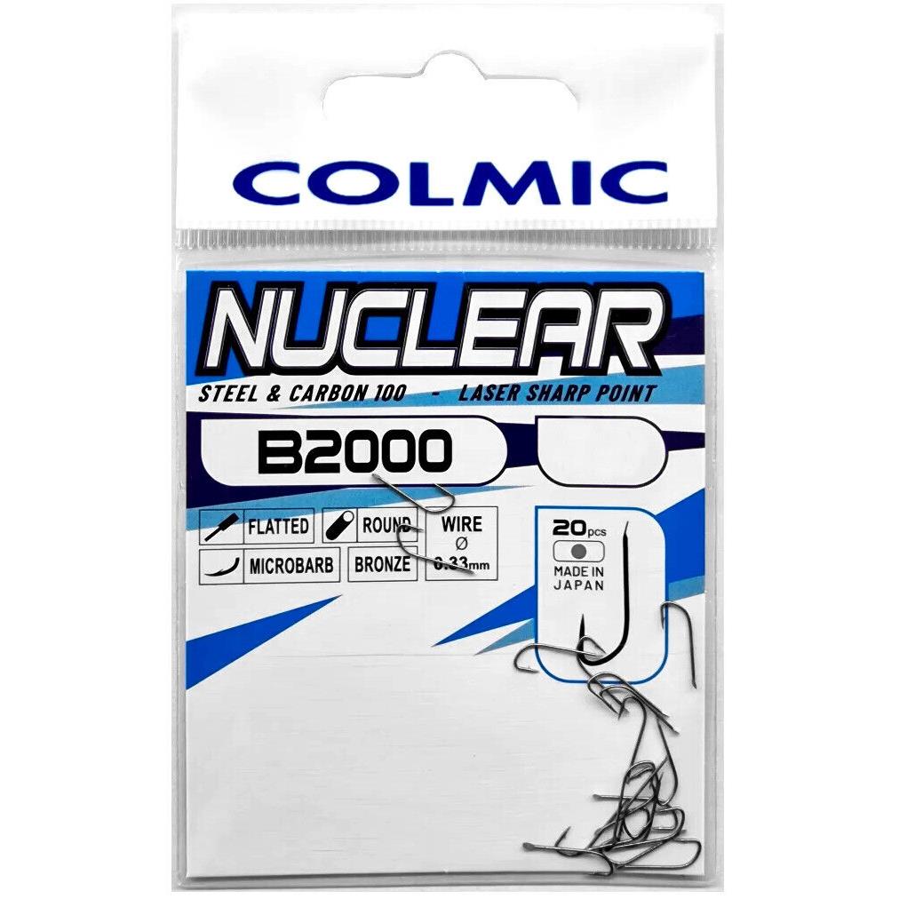 Colmic Nuclear B2000 Bronze Hooks Match Pole Fishing Hooks Micro-Barbe ...