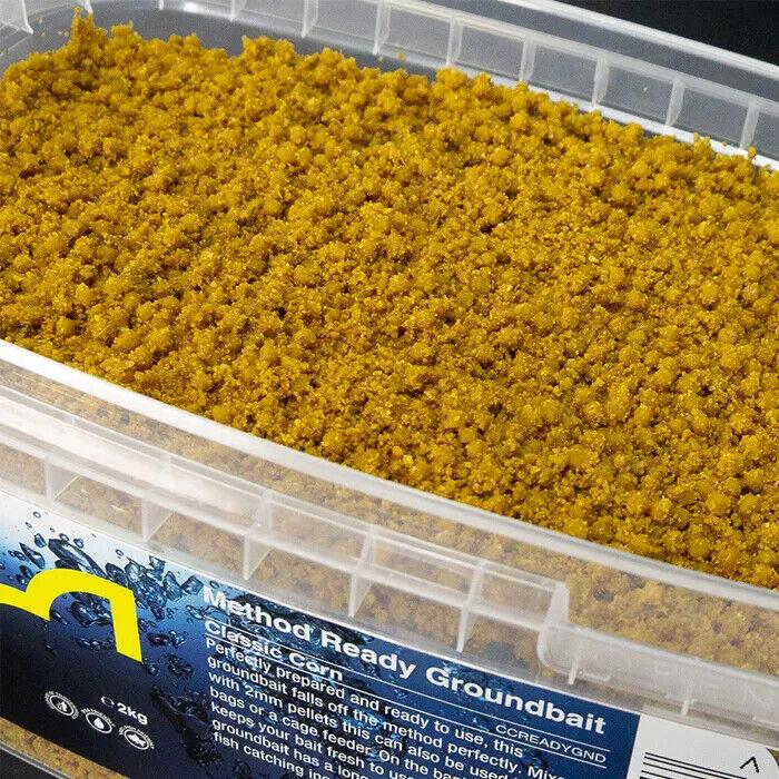 Spotted Fin Classic Corn Method Ready Groundbait 2mm Pellet Mix Fishin ...